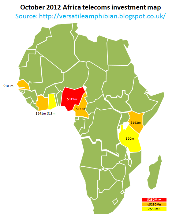 October 2012 Africa telecoms infrastructure investment