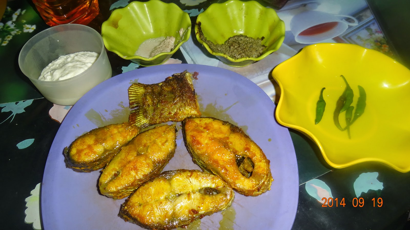 My world of baking and more.....: Bhapa (Steam-Baked) Katla Maach (in ...