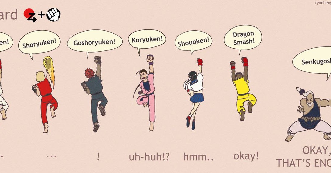 FightVG: Quick Pic: The Many Shoryukens of Street Fighter