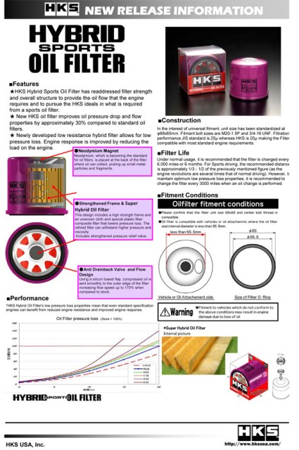 EzPerformance: HKS Hybrid Sports Oil Filter