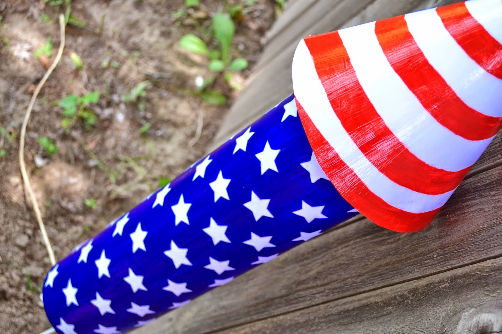 Eco-Friendly Freckles: DIY Upcycled 4th of July Firecracker Tutorial!