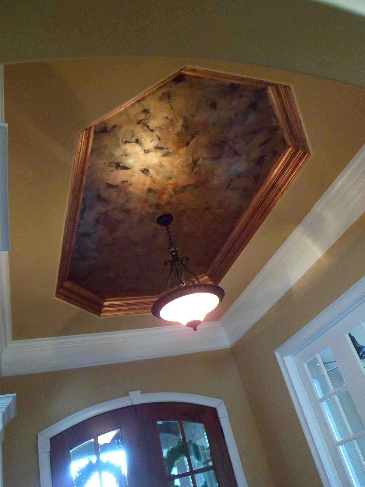 Savard Studios: Dramatic Dining Room and Foyer Ceiling Makeover