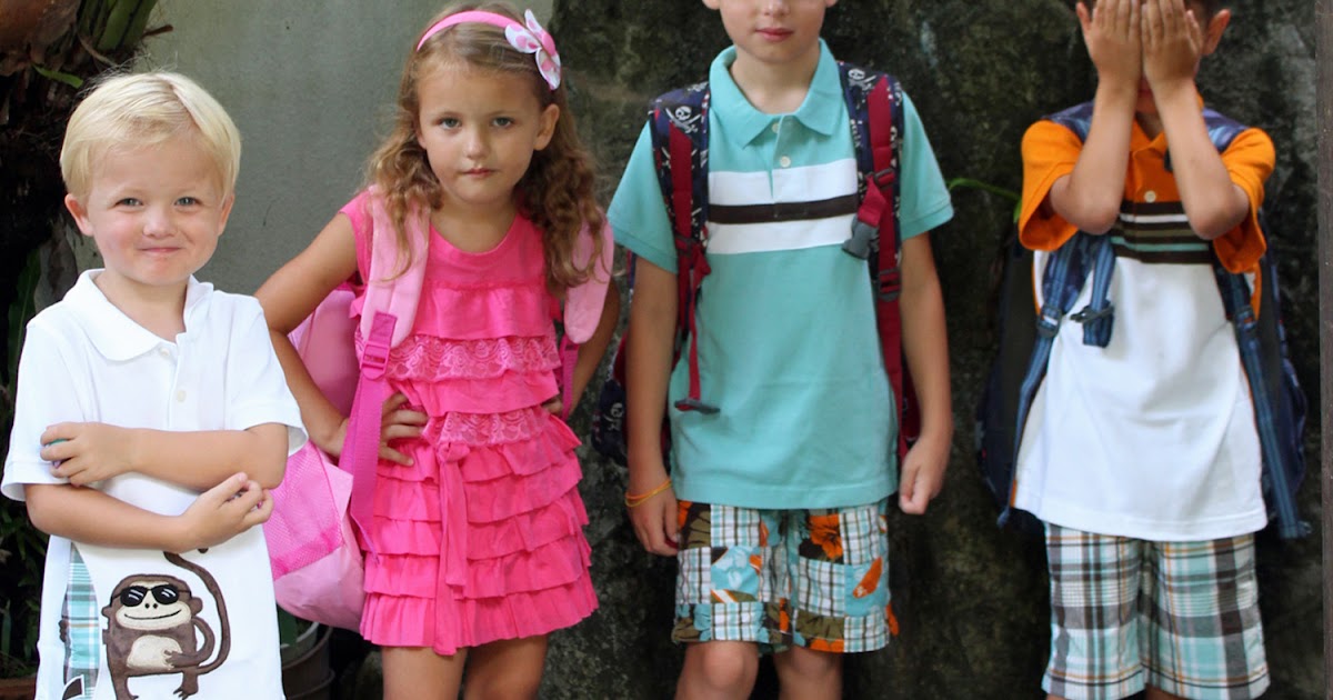 Enjoying Life With 4 Kids: Emma's 1st Day of Kindergarten