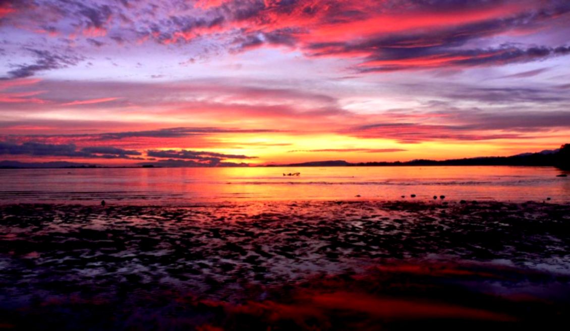 Romantic Beach Sunset Wallpaper | Wallpapers Gallery