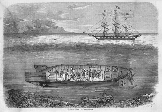 FDRA - Fuerza Naval: Submarinos: Brandtaucher, el primer U-boot