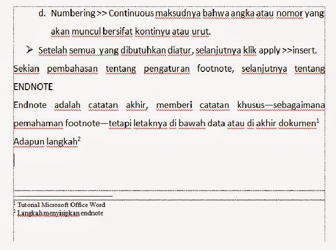 Cara Mengatur Footnote (Catatan Kaki) dan Endnote dalam Microsoft ...