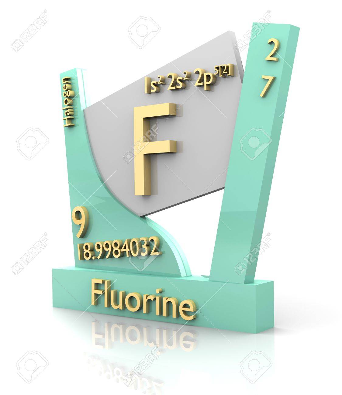 Heraldry of Life: 9.FLUORINE - ART with F-chemical element symbols
