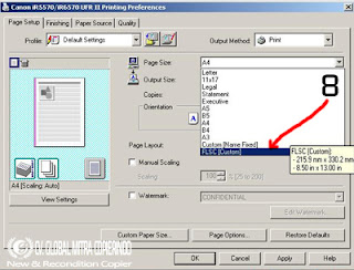Daeler Foto Copy Berkualitas : CARA SETTING UKURAN KERTAS FOLIO (F4)