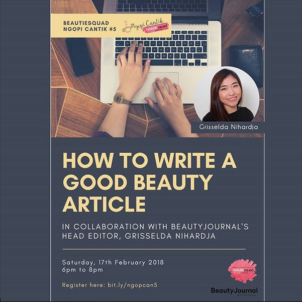 How To Write Good Beauty Article | Ngopicantik 5 - Alfi Khoiru