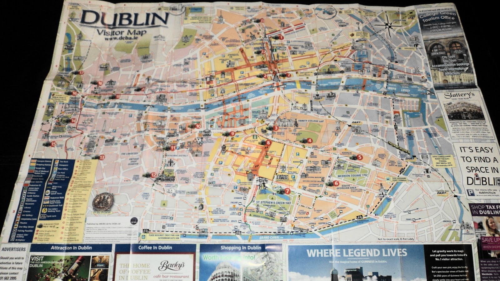Ramon e Vivi pelo Mundo: Dublin Visitor Map