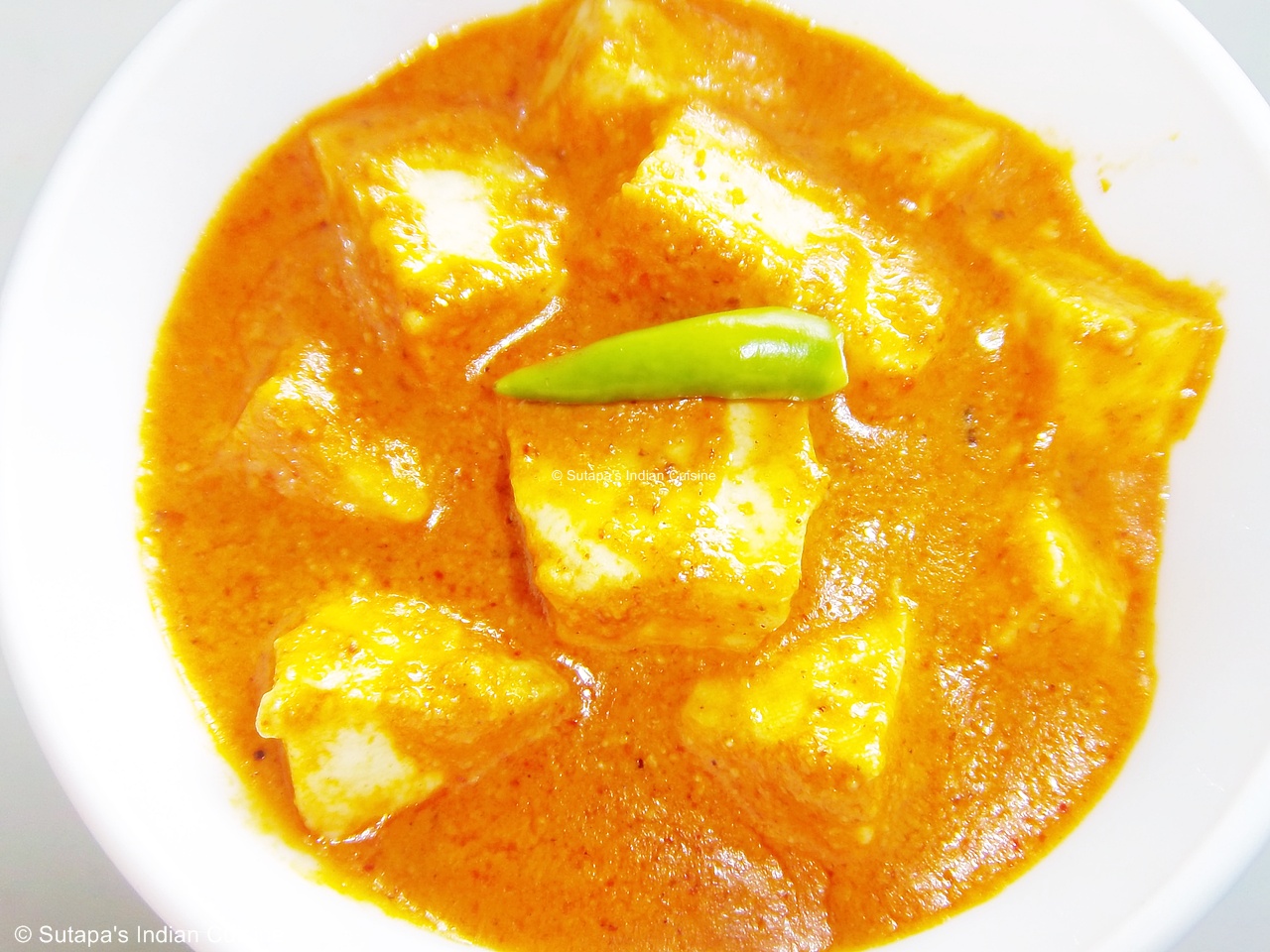 Paneer Posto/ Indian Cottage Cheese cooked In Poppy Paste Curry