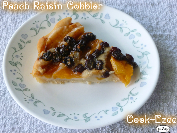 COOK-EZEE: Peach Raisin Cobbler