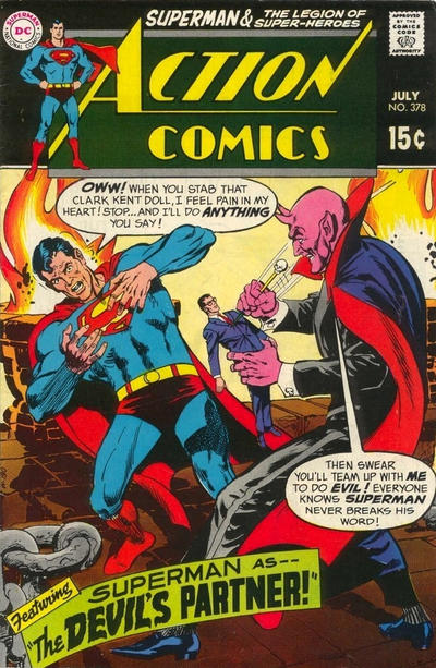 Dave's Comic Heroes Blog: Superman Fights The Devil's Partner