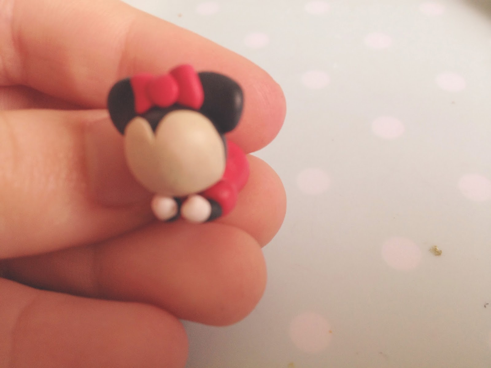 Cute Craftylicious: Minnie Mouse Polymer Clay Tutorial