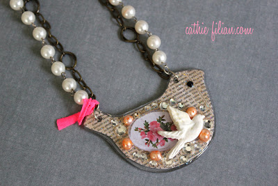 Cathie Filian: Mixed Media Necklace with Podgeables