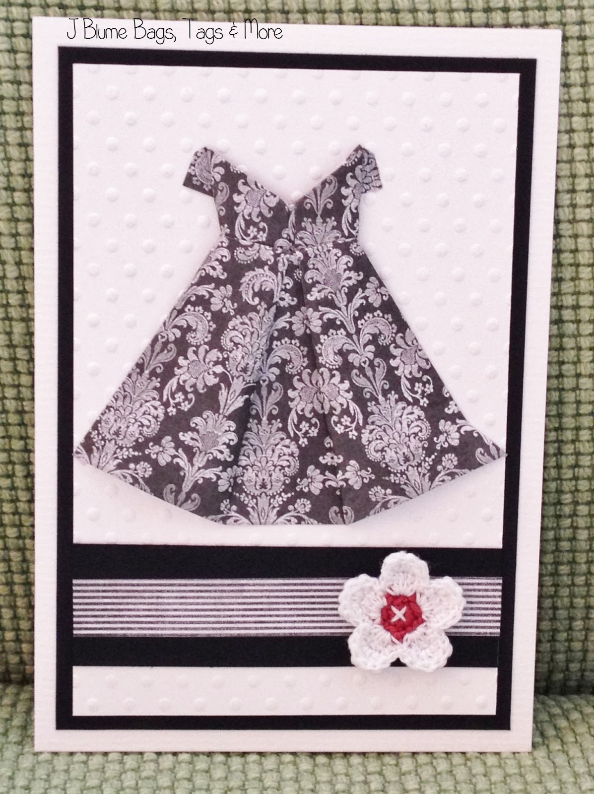 J Blume Bags, Tags & More: "Little black dress" cards