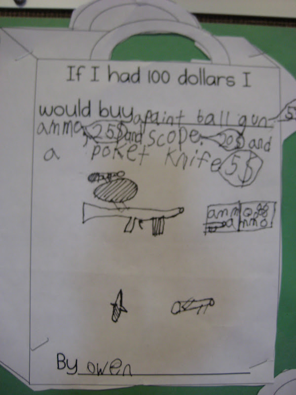 Ms. Liebel's Classroom: If We Had 100 Dollars We Would Buy....