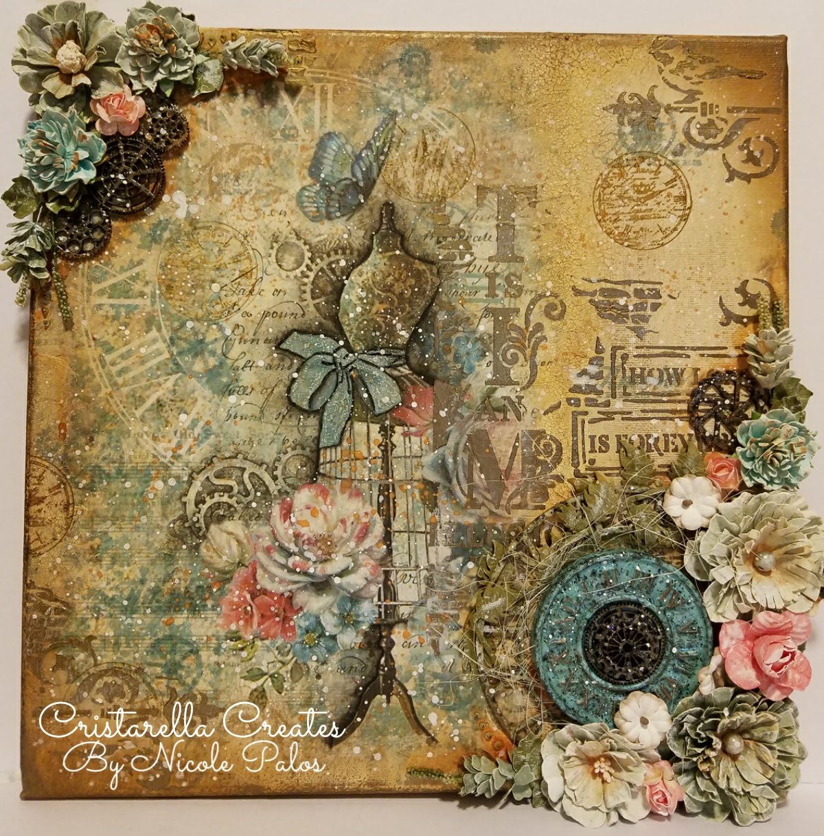 My Rusty Crown: Stamperia Rice paper Canvas!