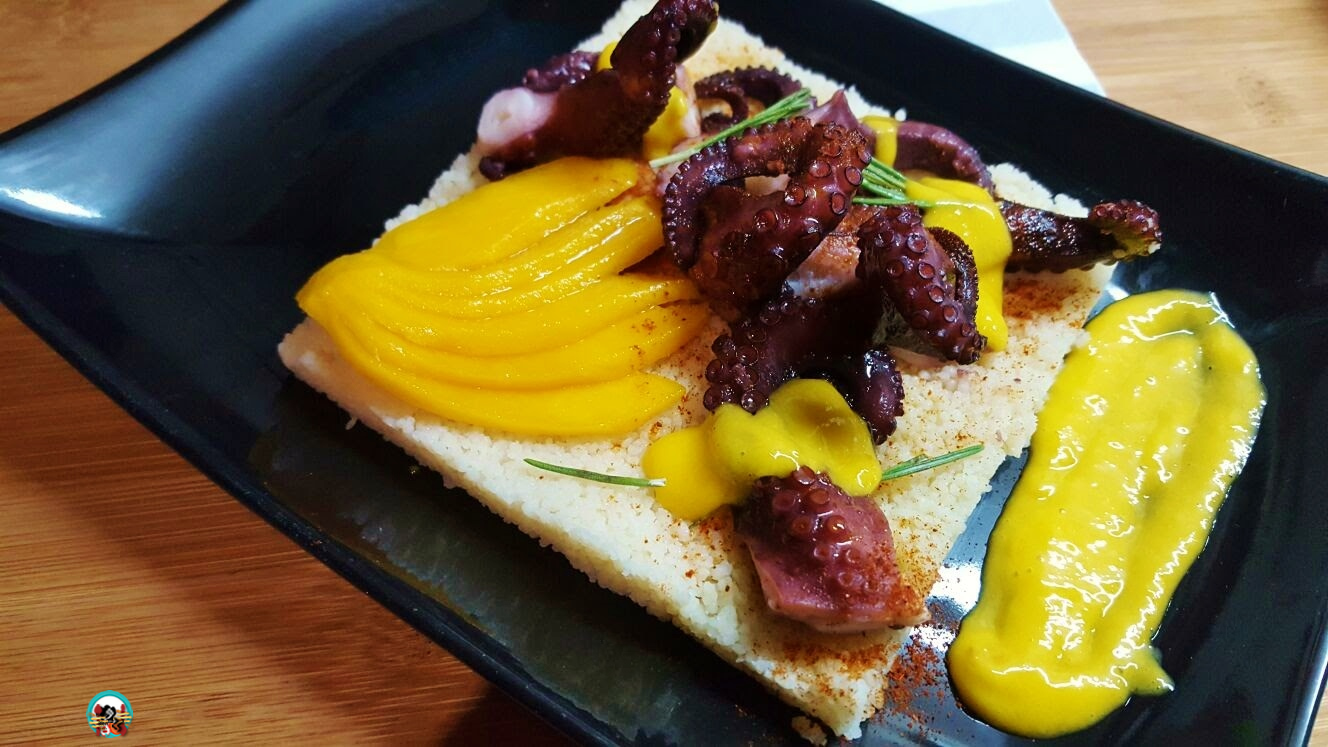 Pulpo con mango - ¡Huele Bien!