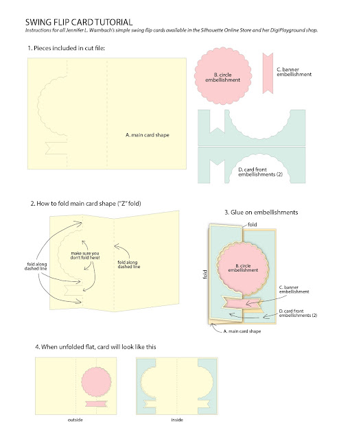 Jennifer Wambach Design and Illustration: Silhouette swing card tutorial