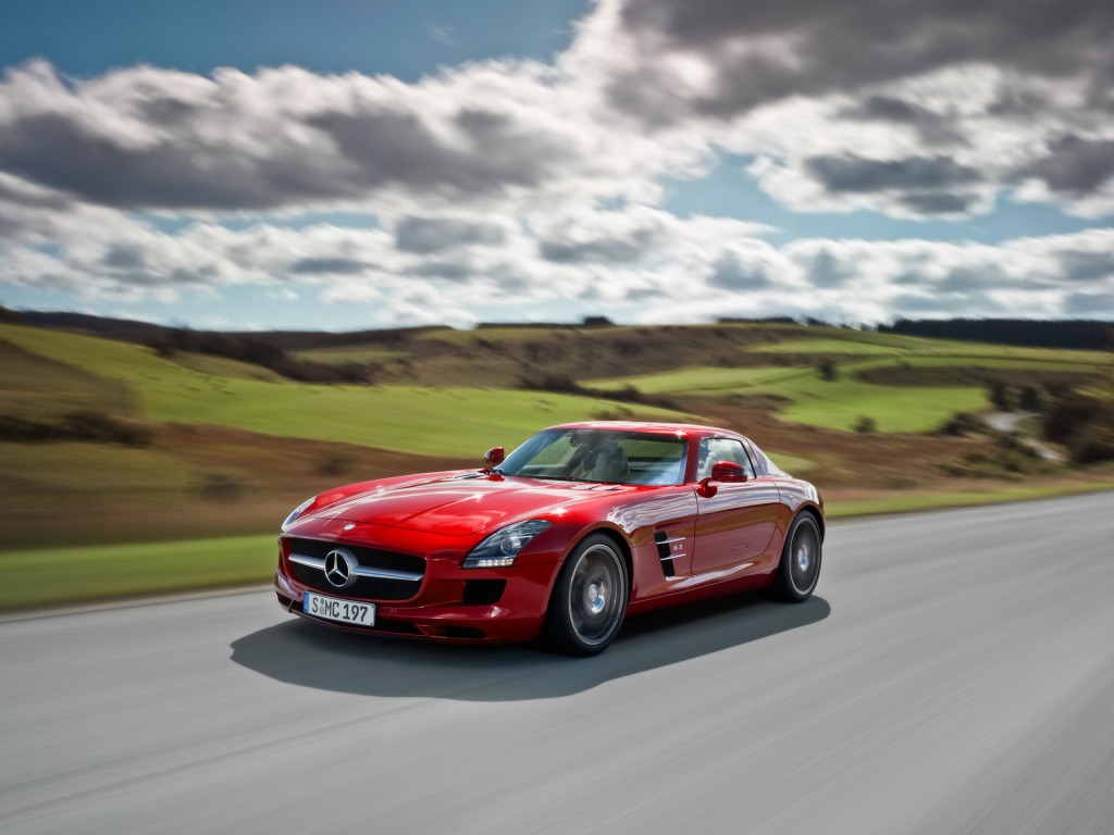 Pozadine za desktop - Automobili: Automobil Mercedes SLS AMG