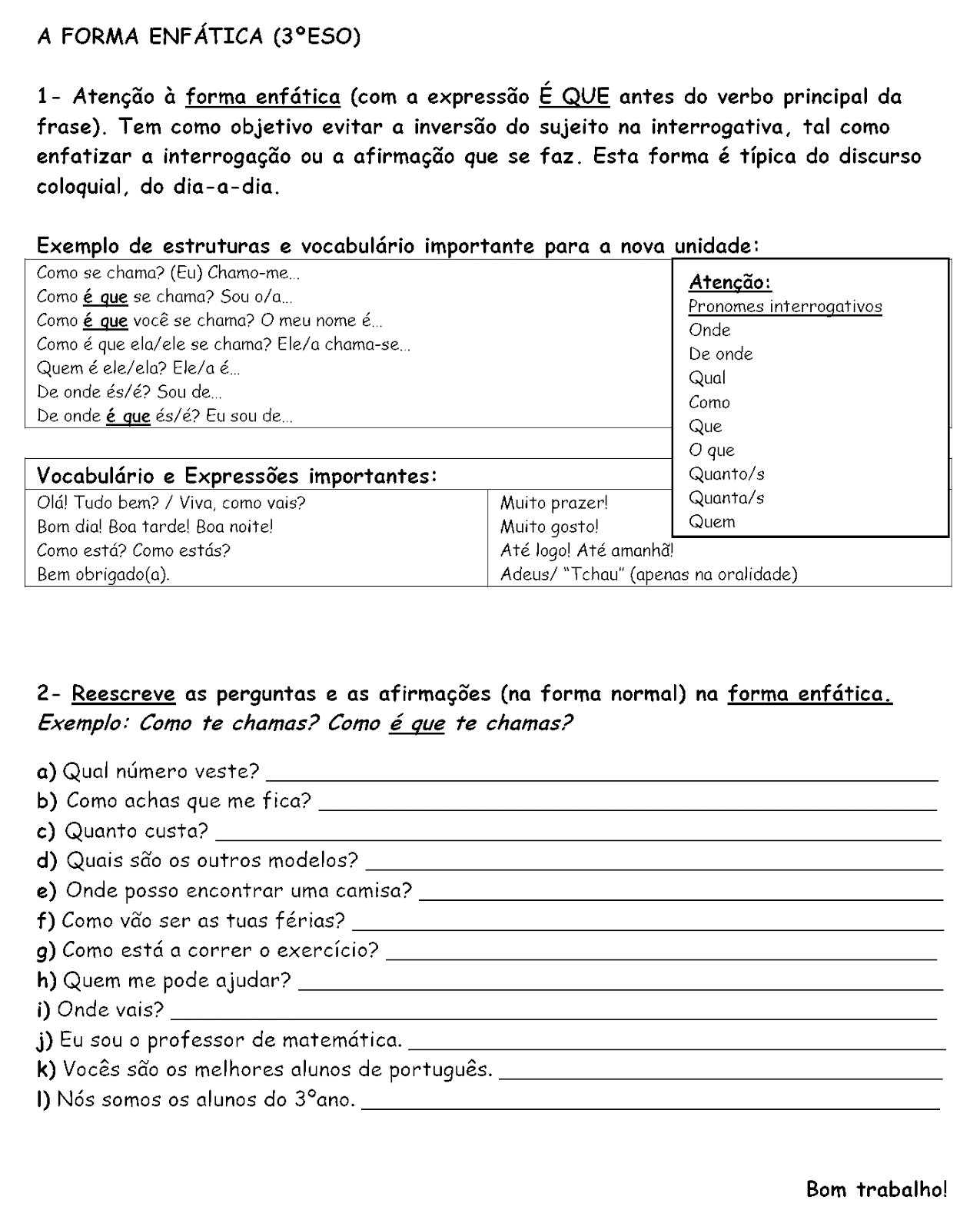 Significado Da Palavra Enfática - LIBRAIN