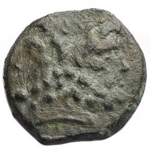 Denarius: A Small Janus Head and Prow Right Bronze Coin