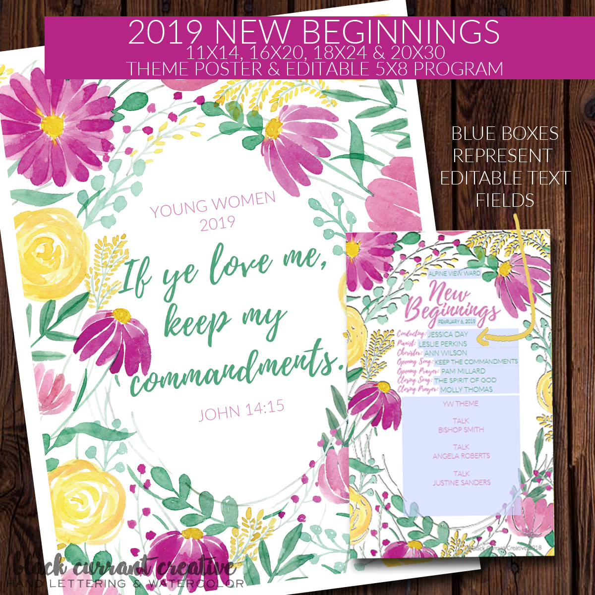 2019 LDS Young Women's Binders