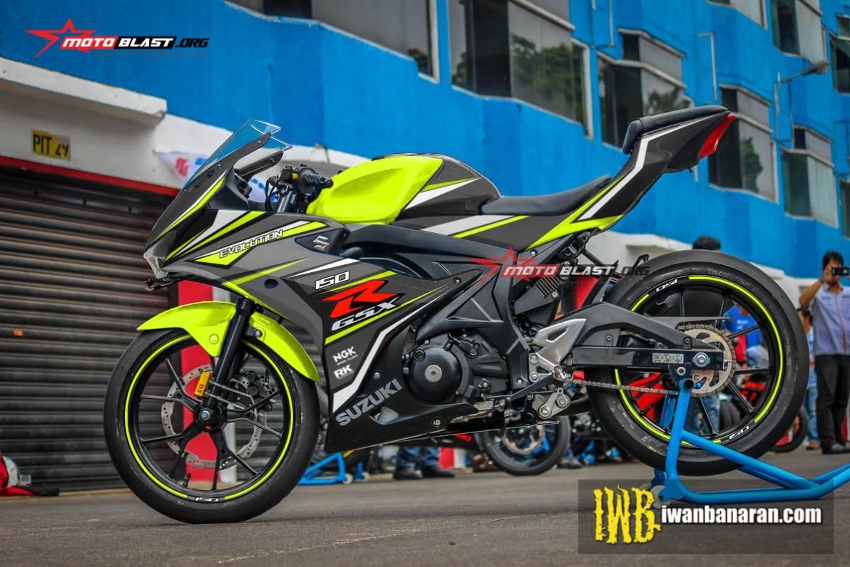 Ragam Modifikasi Striping GSX-R150 By Motoblast | Otofery