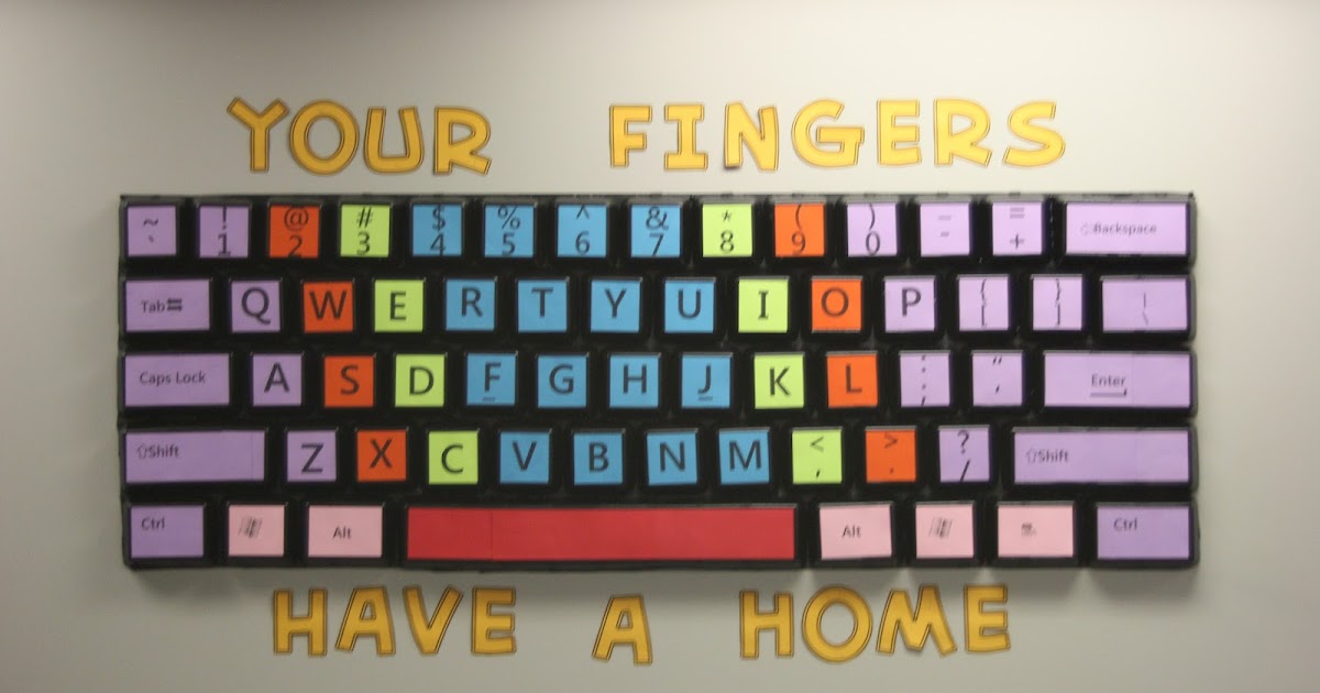 Teach the Bits and Bytes: Extra Large Keyboard Bulletin Board