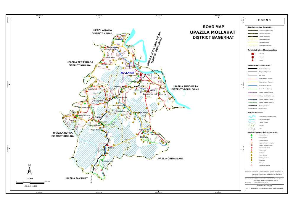 Mouza & Land Use Maps of Mollahat Upazila, Bagerhat, Bangladesh ...