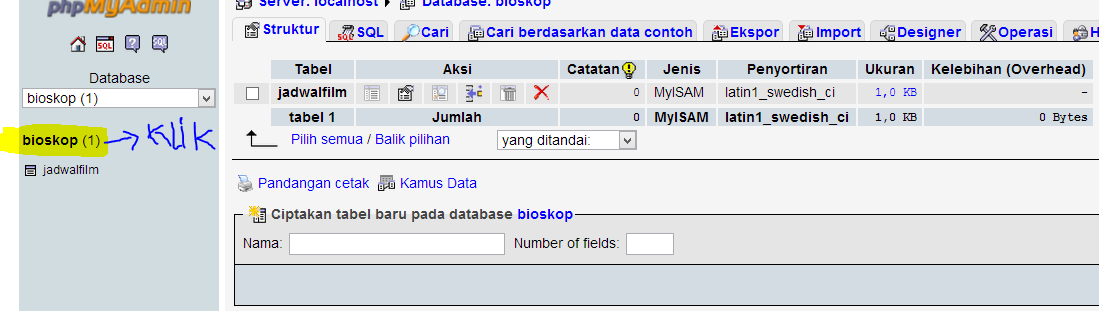 Tutorial membuat database menggunakan Php MyAdmin pada Xampp dan mengunakan Command prompf ...