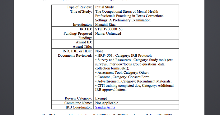 Study 00000153: IRB Approval Letter
