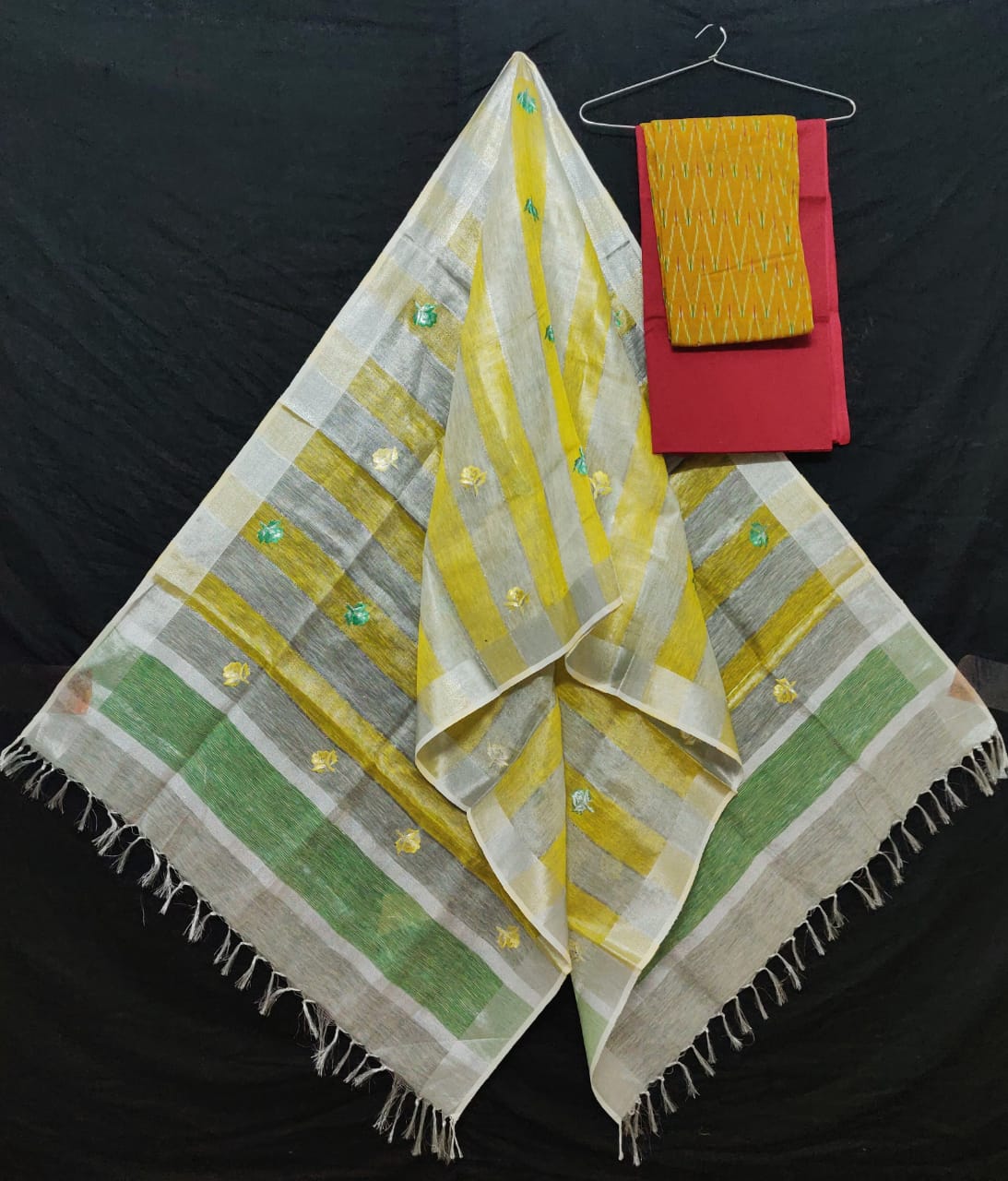 Lenin tissue dress materials