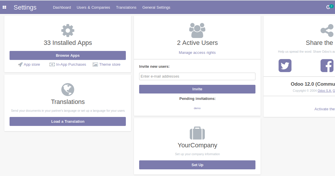 Odoo Beginners Guide - Technical: Install a custom app