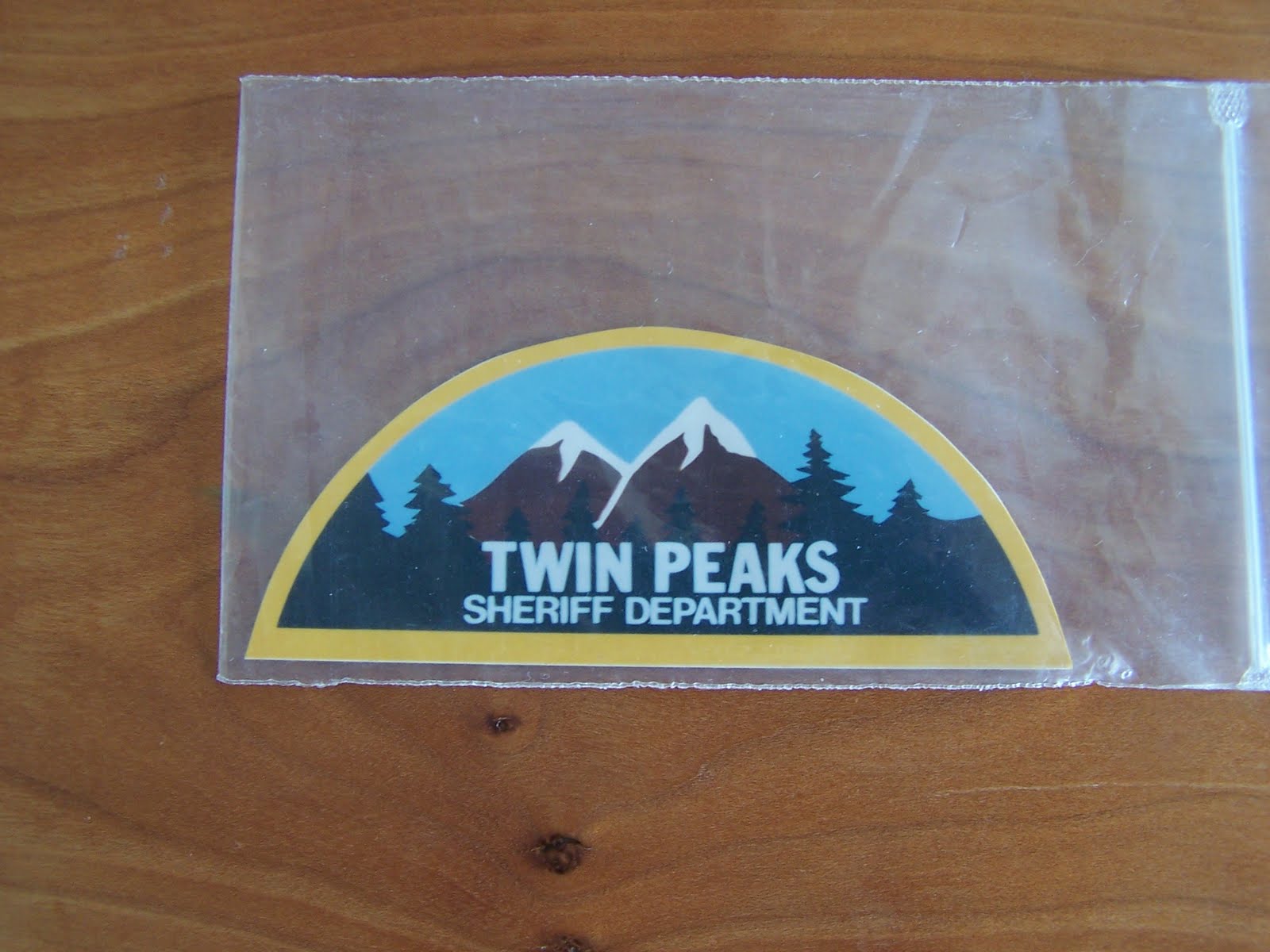 TWIN PEAKS PROPS: Sheriff Dept. Prop Decal (Original)
