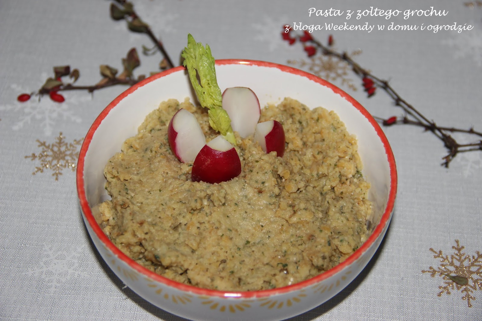 Weekendy w domu i ogrodzie: Pasta z grochu