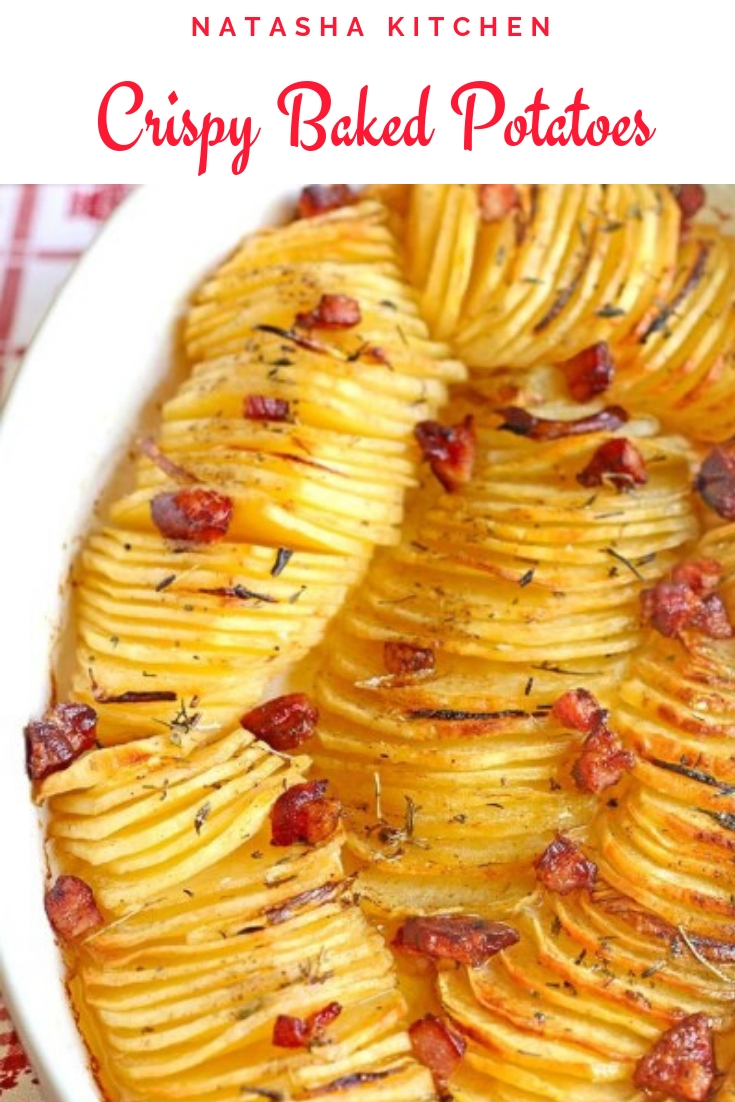 Grilled Crispy Potatoes with thin slices and seasoned potatoes - a ...