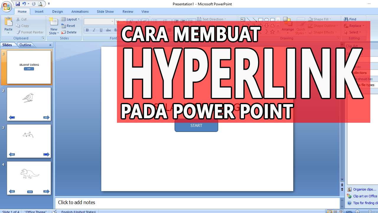 Cara membuat hyperlink di powerpoint - Blog Tutorial