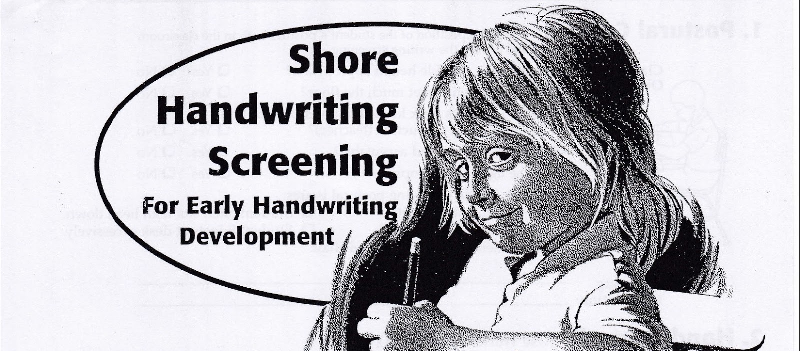 Shore Handwriting Screening for Early Handwriting Development