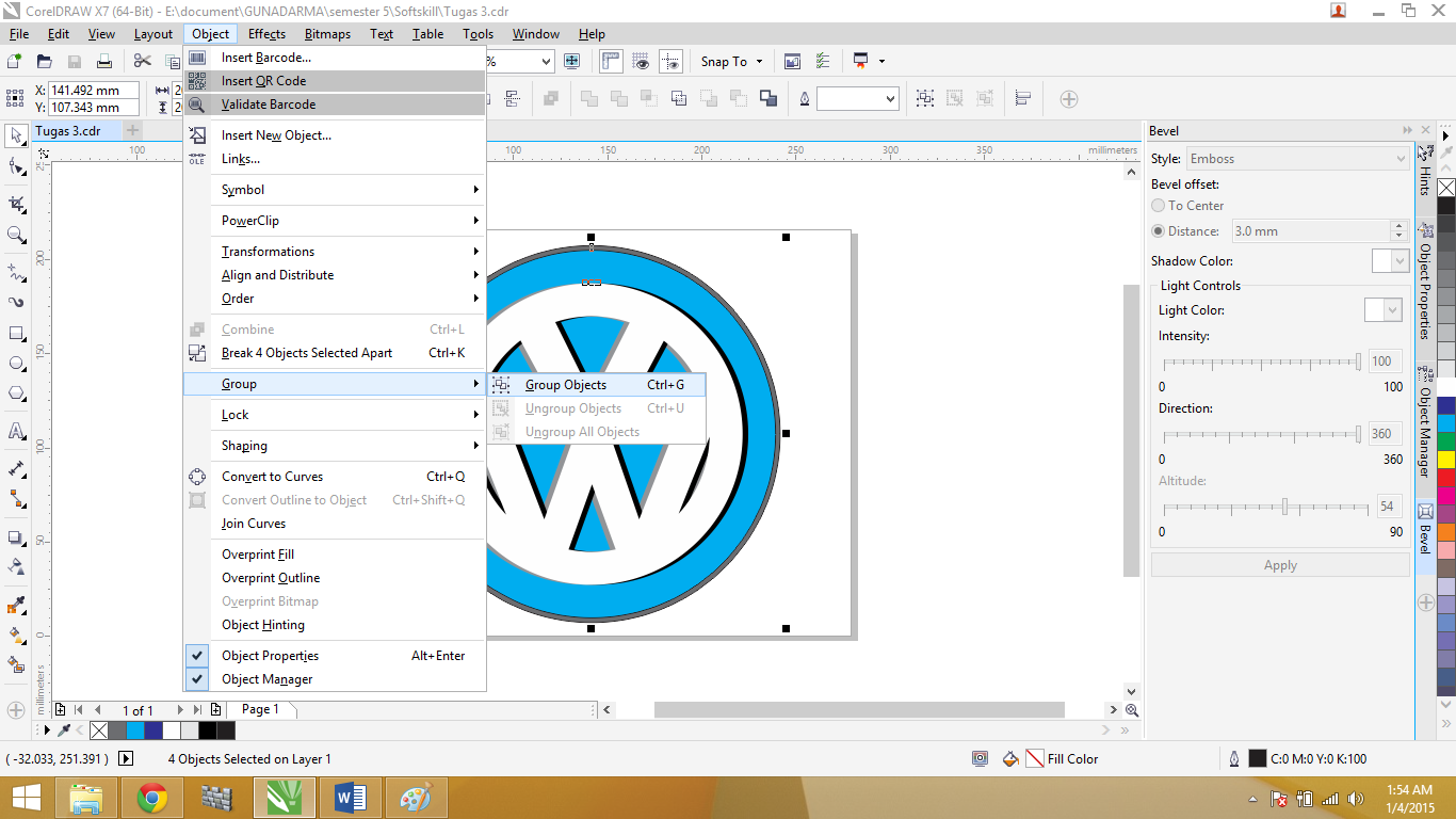 MEMBUAT DESAIN LOGO MENGGUNAKAN APLIKASI CORELDRAW | ogikparama