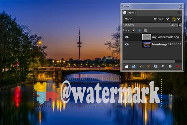 PhotoEffect: Add a Graphic Watermark to Photo in GIMP (Easy)