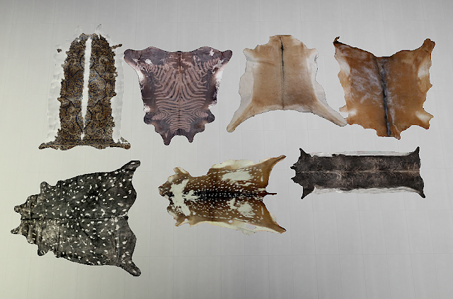Sims 4 CC's - The Best: Cowhide Rugs Galore by Daer0n