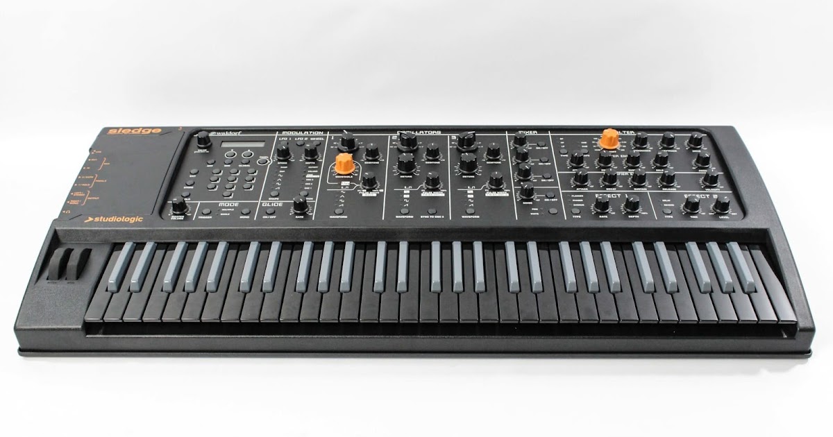MATRIXSYNTH: Black w/ Reverse Grey & Black Keys Studiologic Sledge 2.0 ...