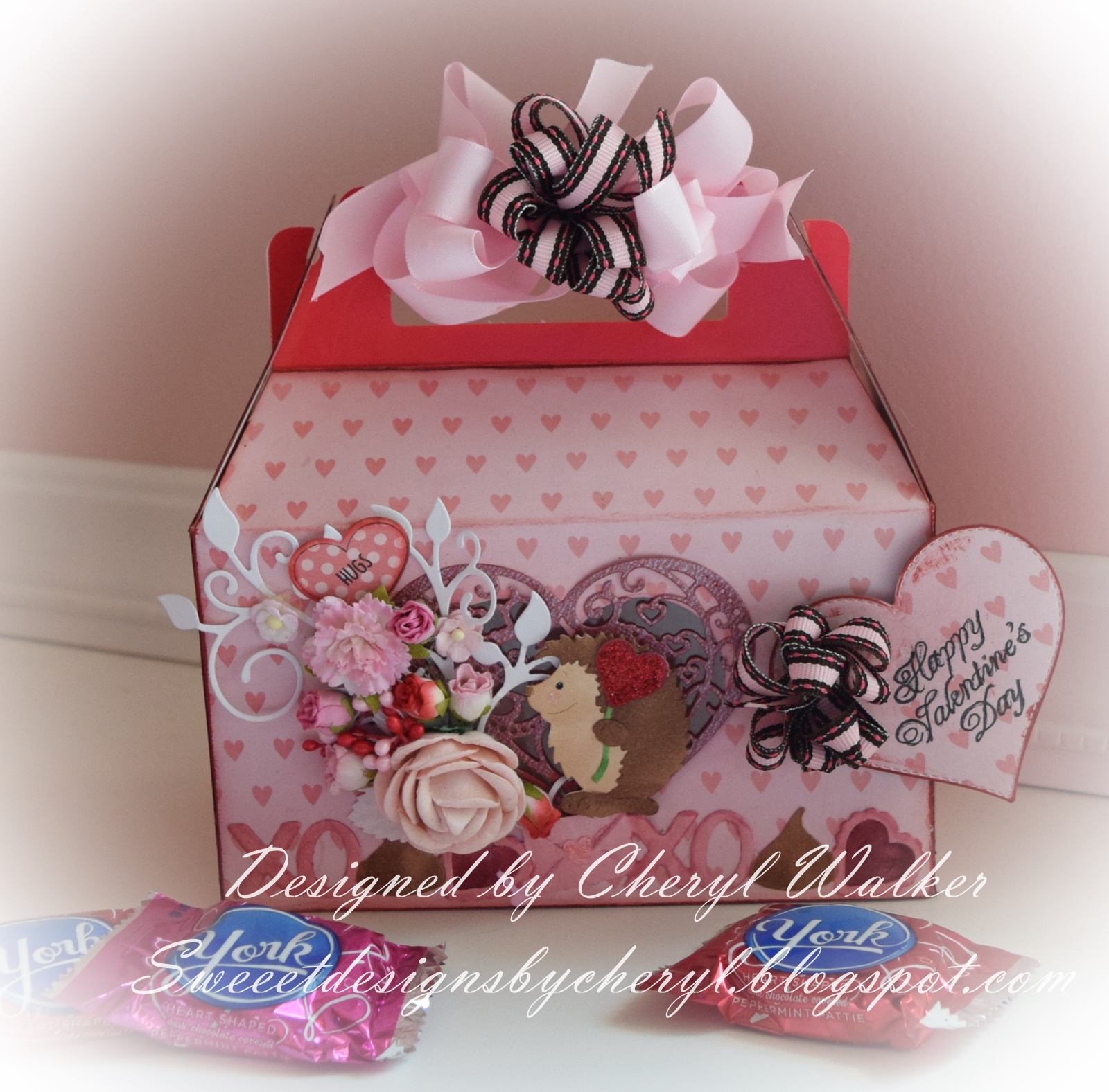 Really Reasonable Ribbon Blog: Valentine's Day Decorated Gable Box
