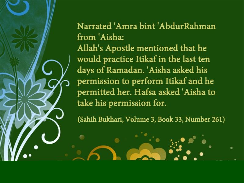 Itikaf in Islam - Ahle Sunnatul Jamaat