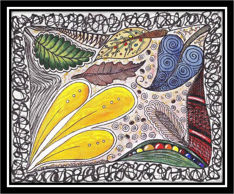 Journey Through Zentangle Art: Zentangle in colours
