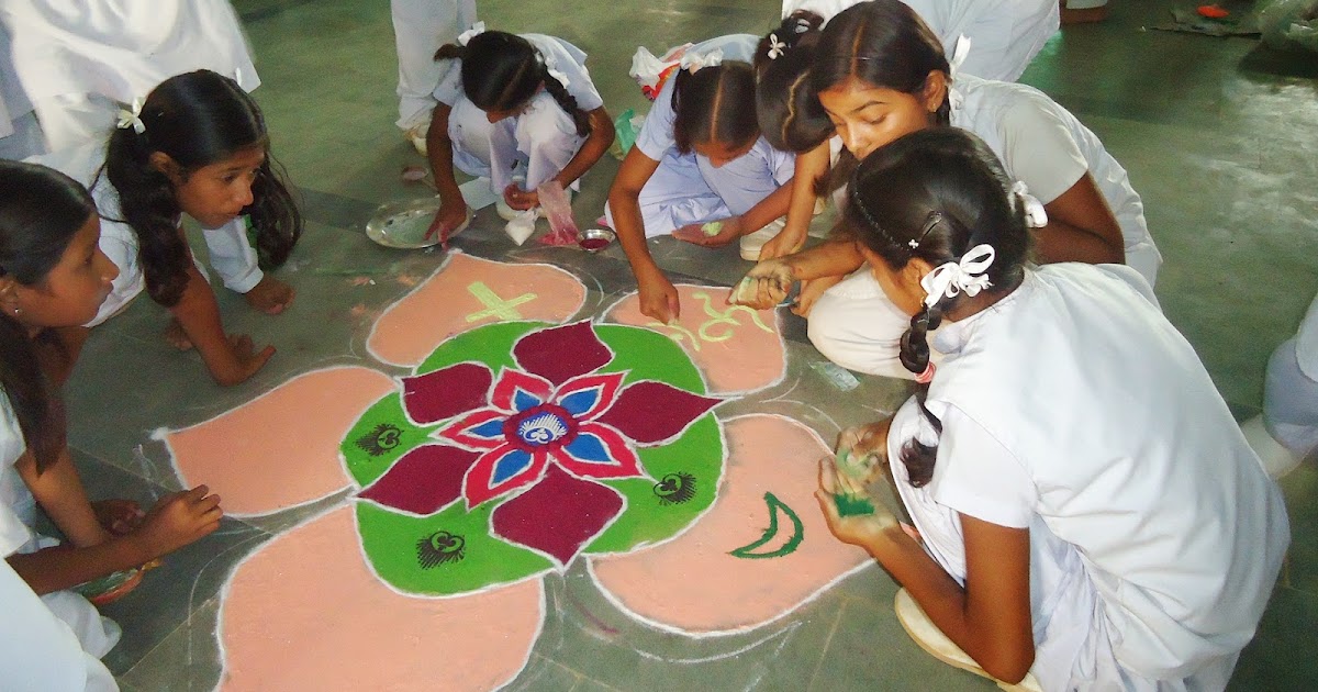 Christ Convent School: Rangoli Competition On behalf of National Unity Day