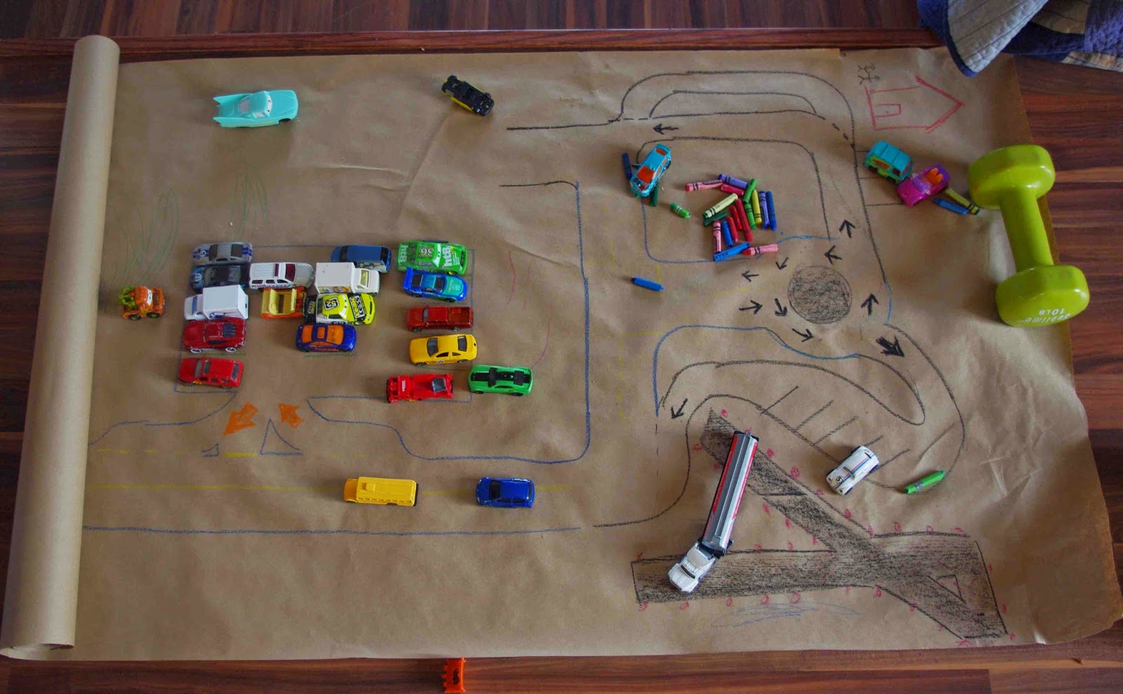 From Scratch Mom: 4 Ideas for Homemade "Carpet" Roads