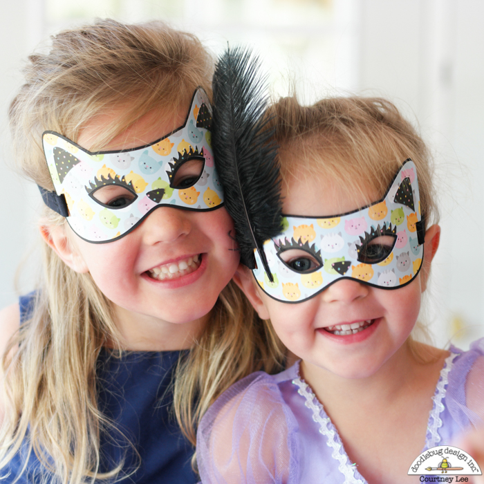Doodlebug Design Inc Blog: Kitten Smitten Collection: Kitty Masks ...